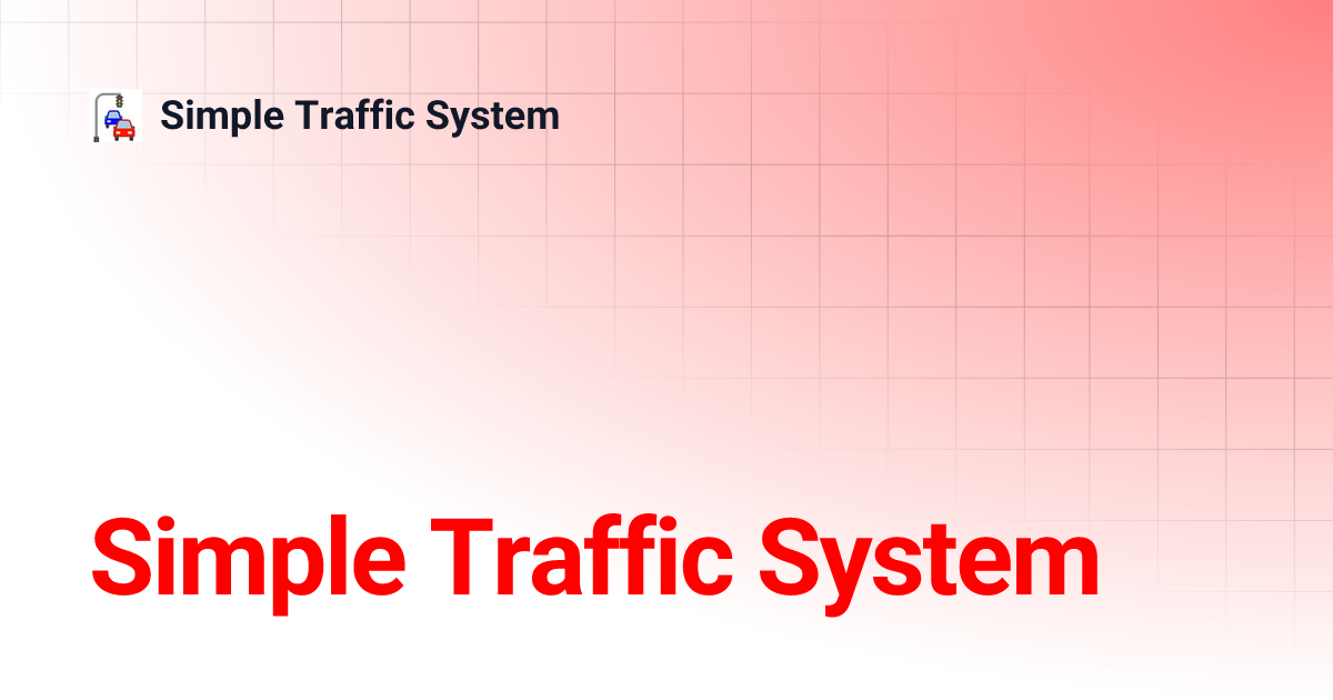 Simple Traffic System
